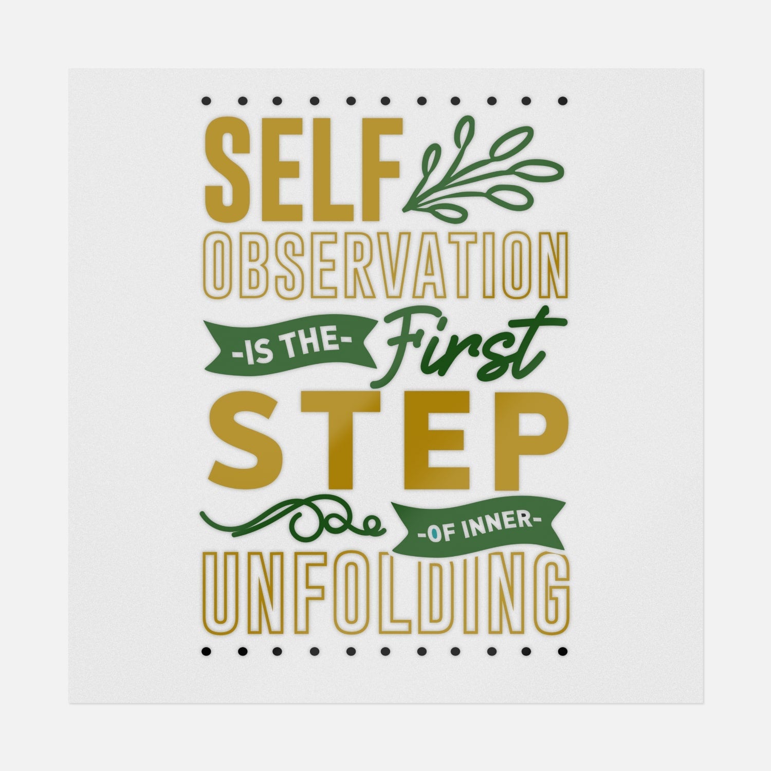 Self Observation | Meditation Ready-to-Press DTF Transfers