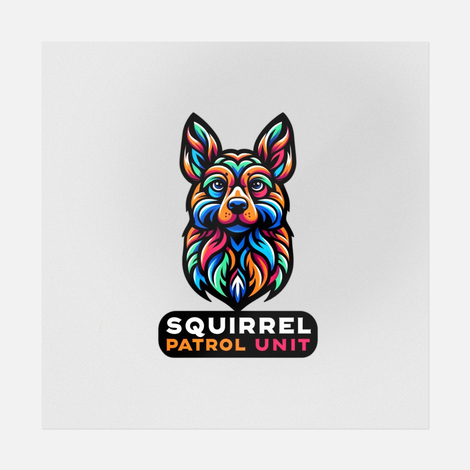 Squirrel Patrol Unit Vibrant Color | Dogs Ready-to-Press DTF Transfers