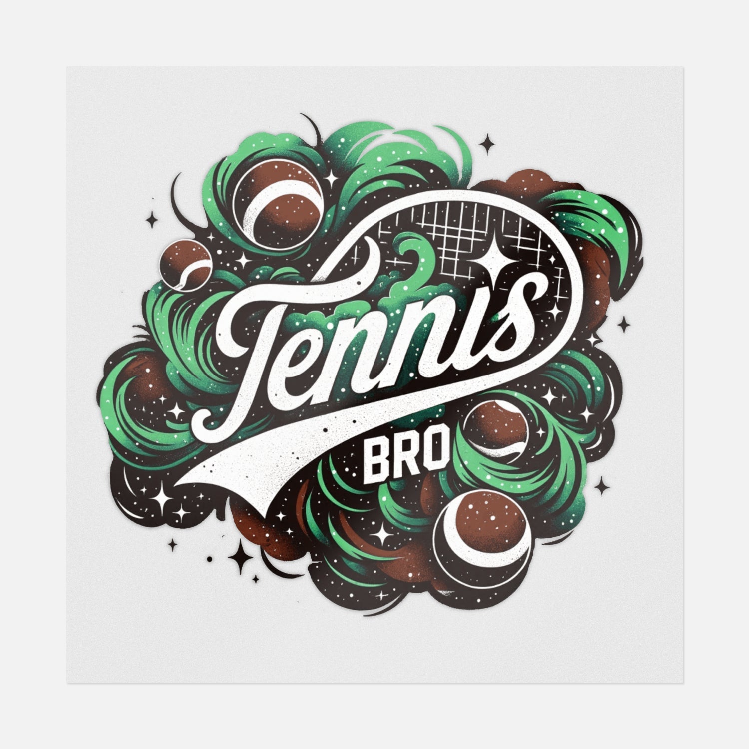 Tennis Bro Galaxy | Tennis Ready-to-Press DTF Transfers