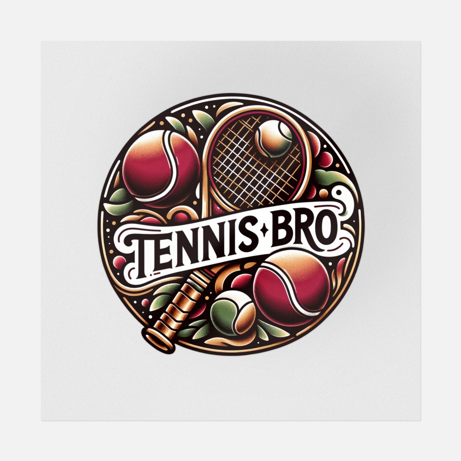 Tennis Bro Tattoo Art | Tennis Ready-to-Press DTF Transfers