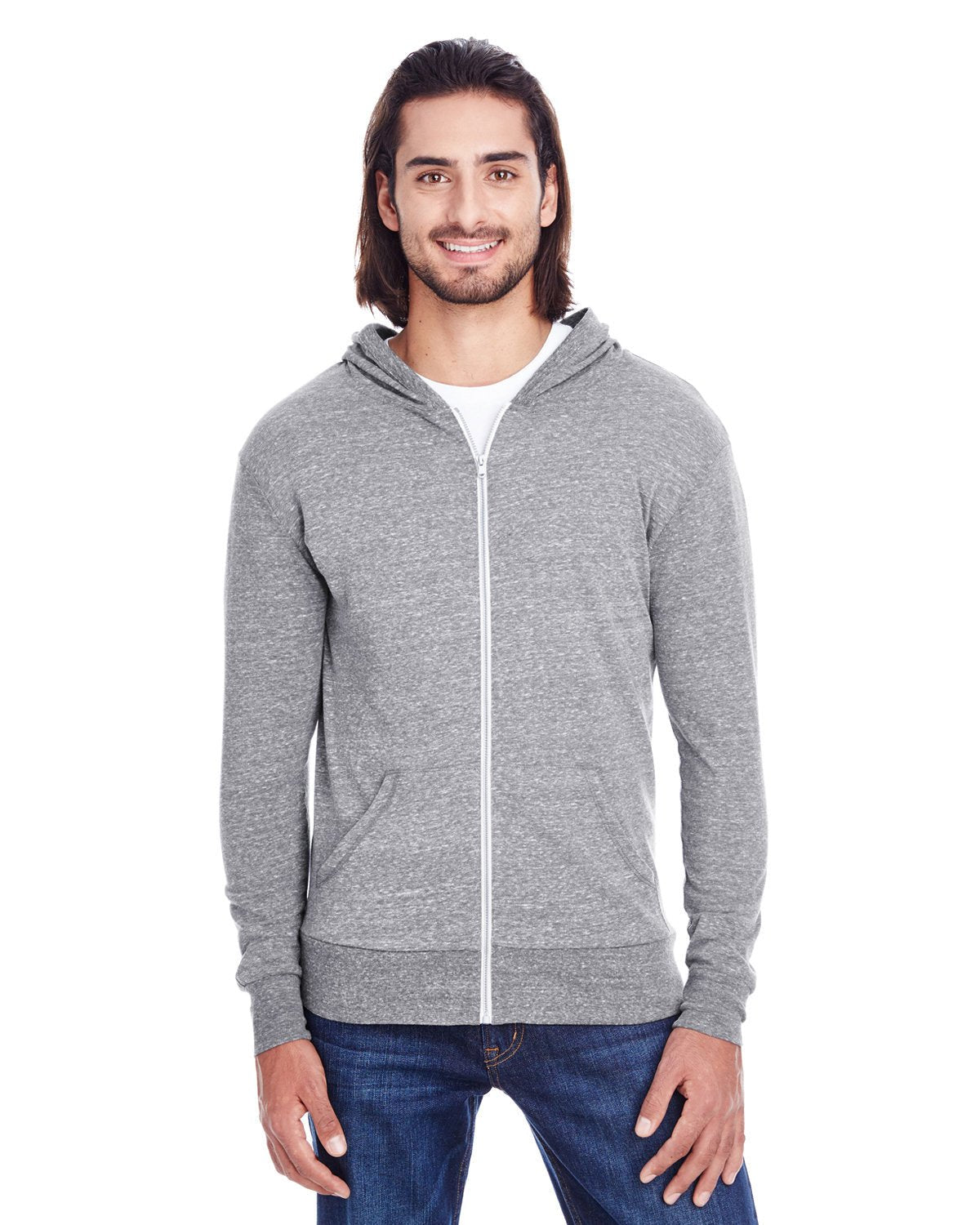 Threadfast Apparel 302Z Triblend Full-Zip Hoodie