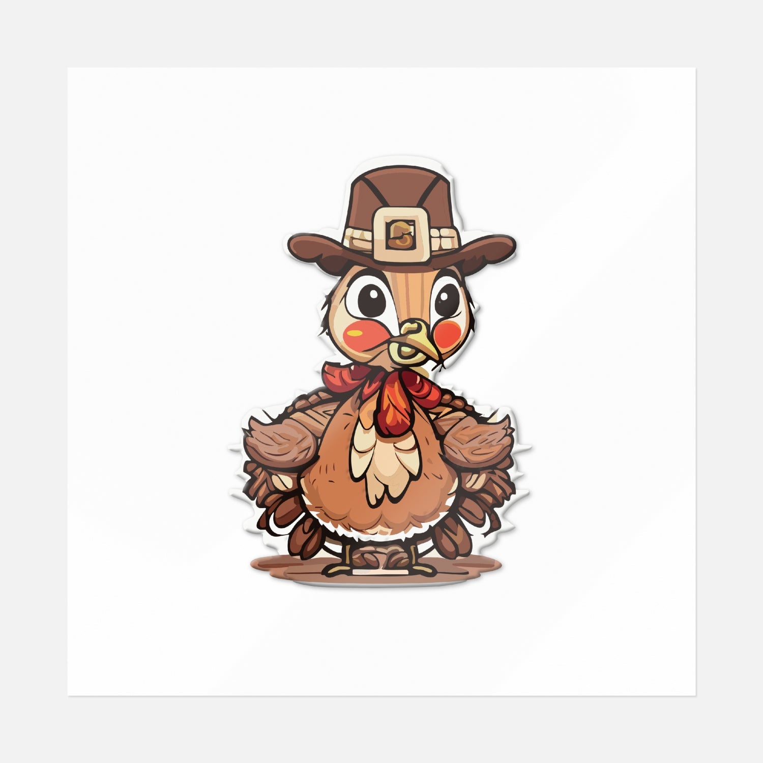 Turkey Time Thanksgiving Sticker | UV DTF Transfer Stickers