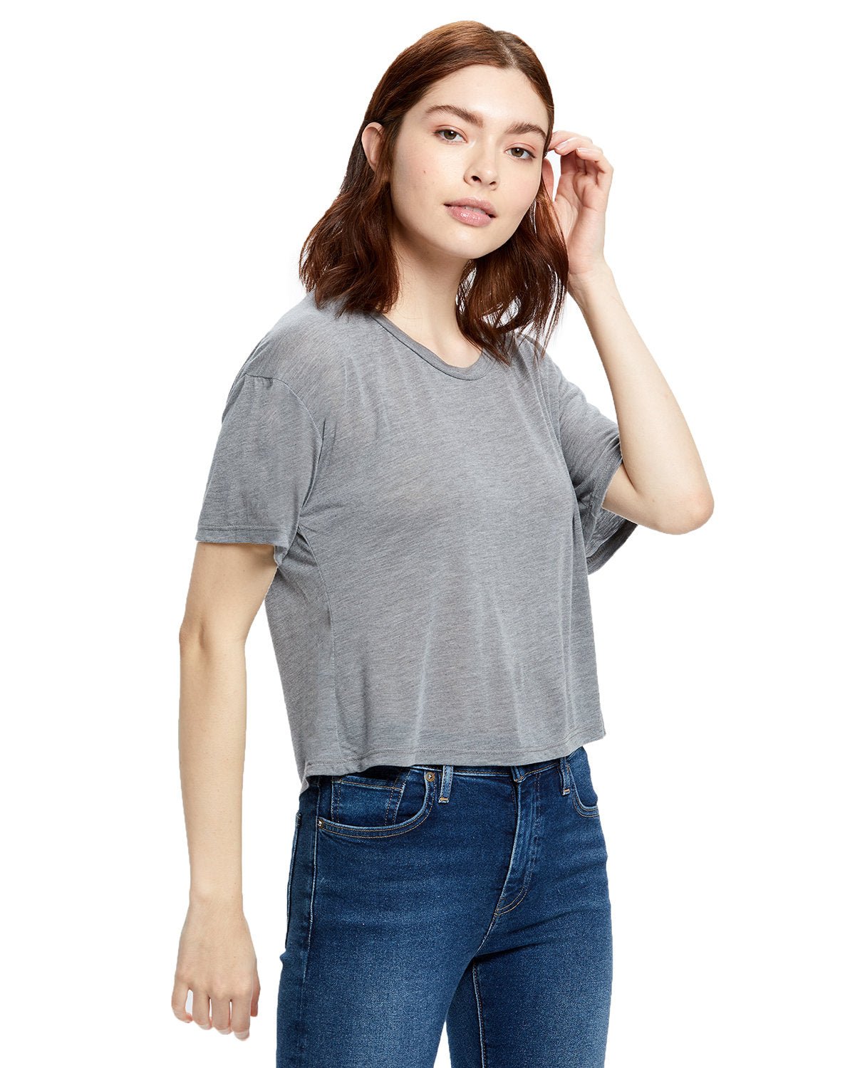 US309 Ladies' Boxy Open Neck Top - US Blanks