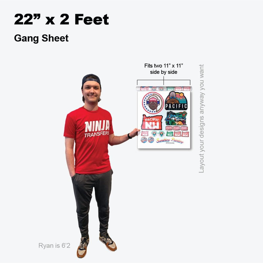 DTF Gang Sheets | Custom DTF Gang Sheets w/ 24 Hour Free Shipping